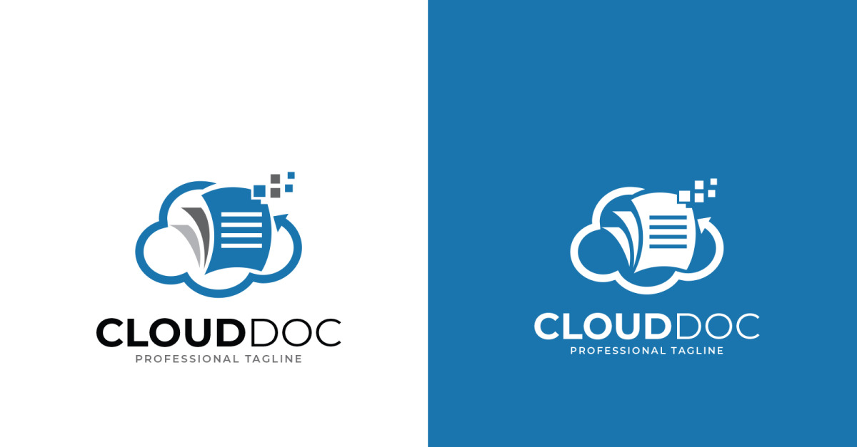 Cloud Doc logo tasarım şablonu #397325 - TemplateMonster