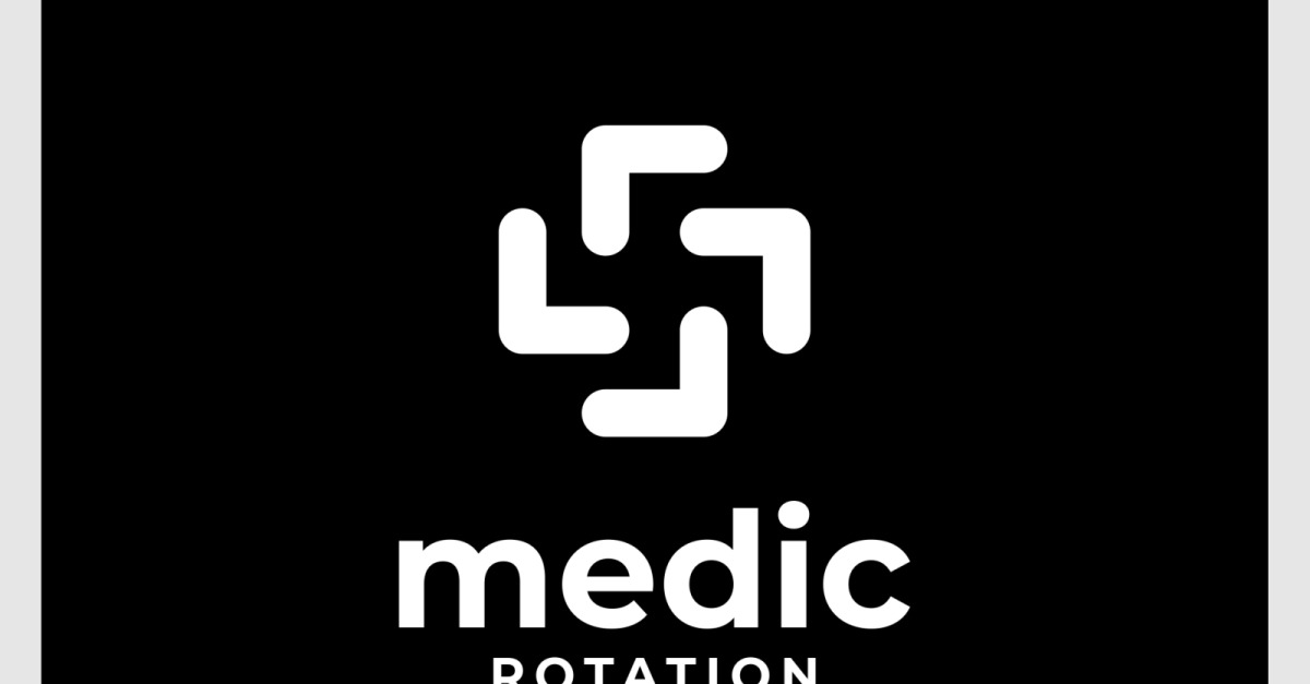 Logo Simple De Rotation Croisée Médicale - TemplateMonster