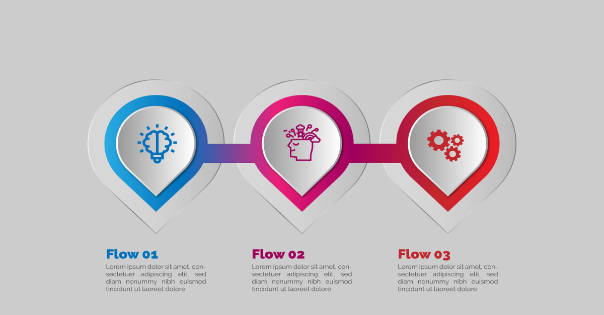 Elemento infográfico vectorial de diseño de círculo de 3 opciones.