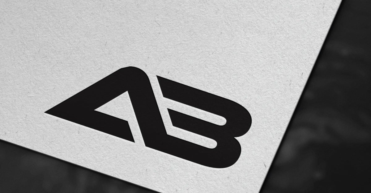 Modern AB Letter Logo Template Design - TemplateMonster