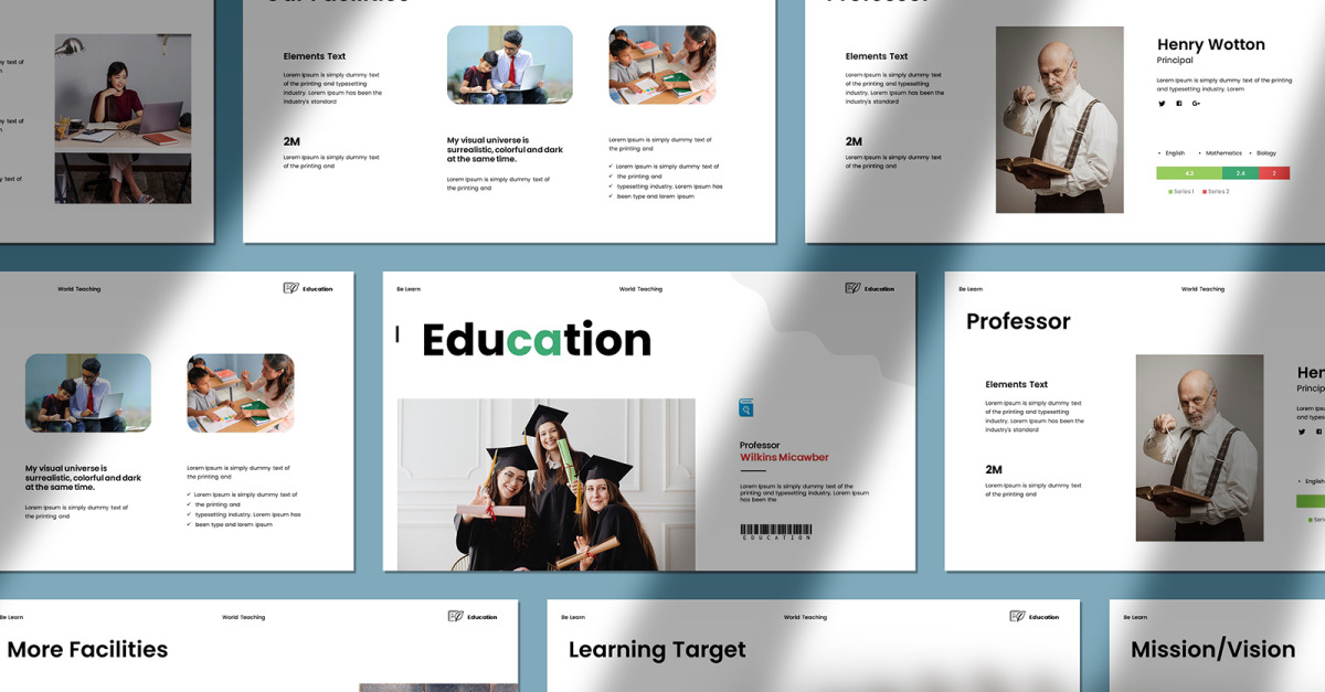 Best Education Presentation Template Layout - TemplateMonster