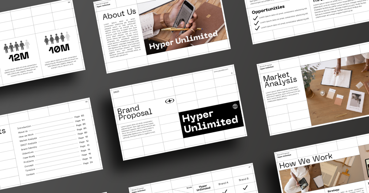 Hyper Unlimited - Modello di presentazione di proposta commerciale Canva