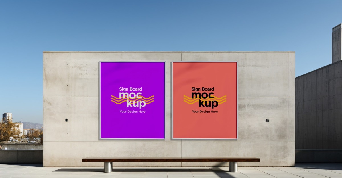 两块路边广告牌 #398686 - TemplateMonster