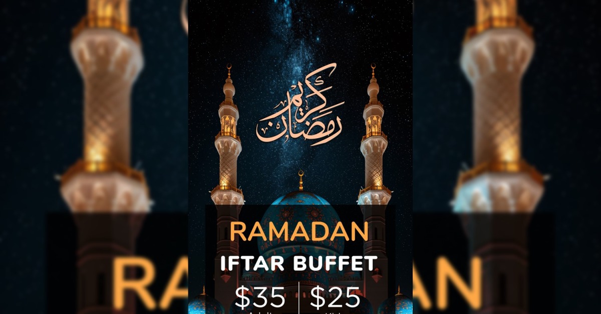 Ramadan Iftar Buffet Poster Design Template 16