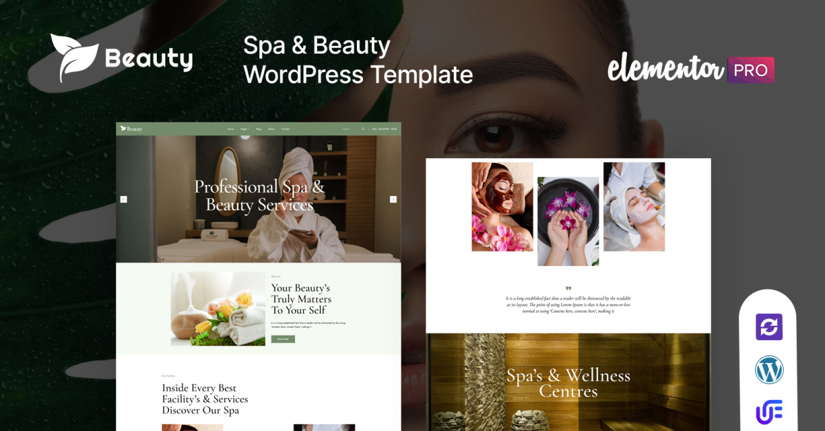 Beauty - Spa, Skin Care And Beauty WordPress Theme