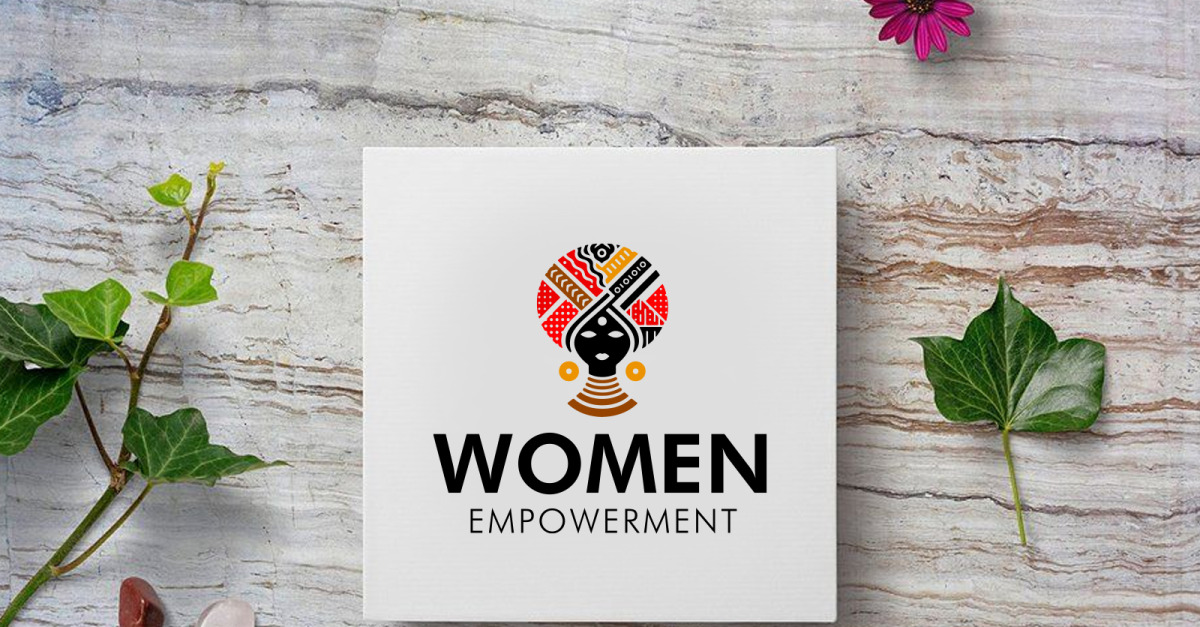 Design de logotipo de empoderamento feminino para o Dia da Mulher