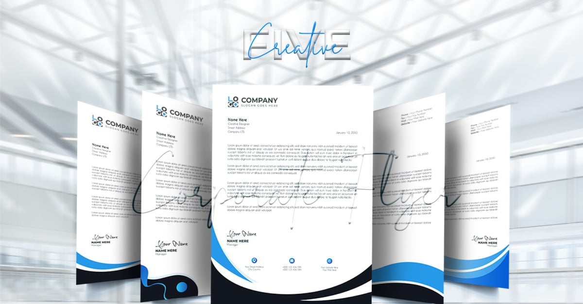 Office Letter Head Design. #399457 - TemplateMonster