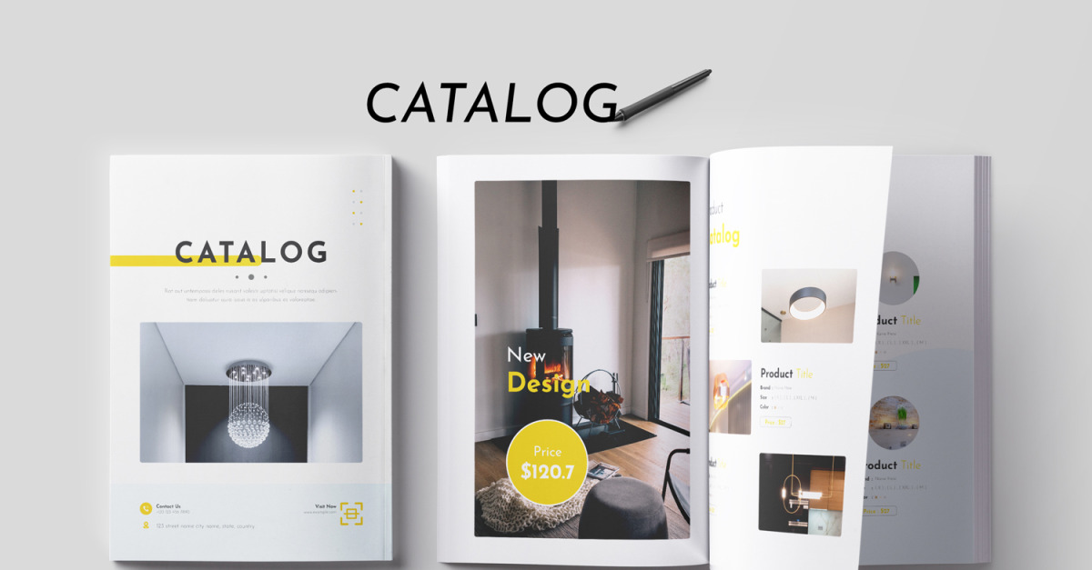 Product Catalog Brochure Layout #399445 - TemplateMonster
