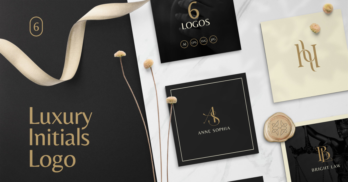 Luxury Initials Logo Template #399507 - TemplateMonster