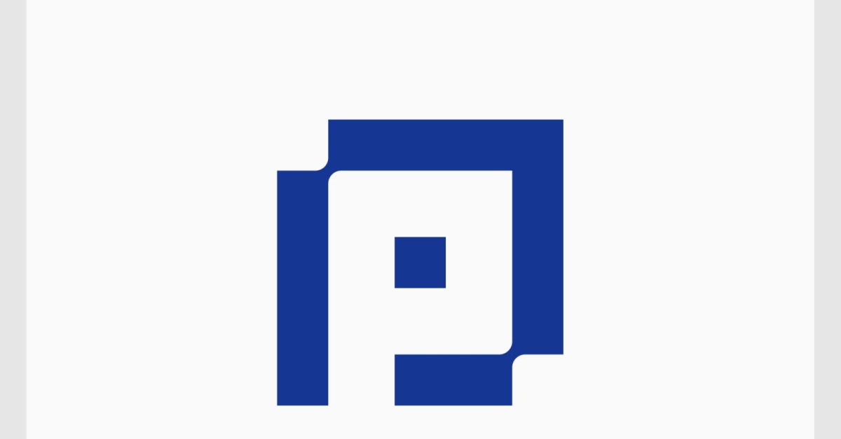 Letter P Square Simple Logo #400049 - TemplateMonster