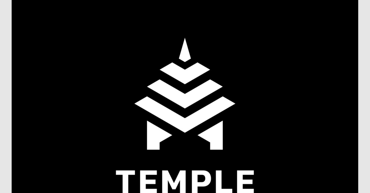 Logotipo Simple Del Templo Pagoda #400246 - TemplateMonster