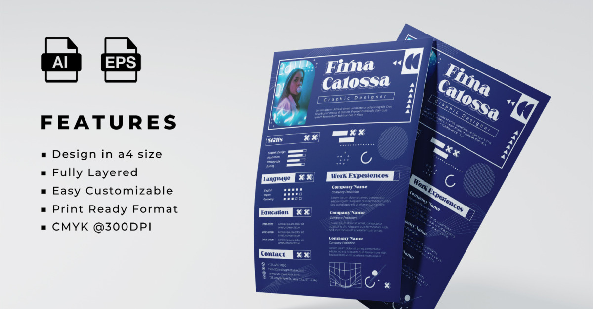 Currículum Vitae y Plantilla CV 001 #400541 - TemplateMonster