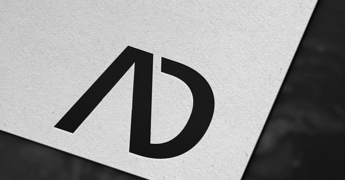 Modern AD Letter Logo Template Design - TemplateMonster