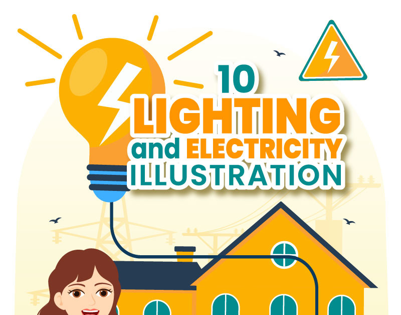 10 Lighting and Electricity Energy Illustration