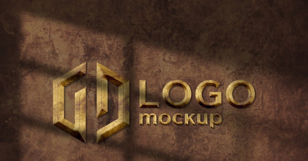 Brass Logo Mockup Template 01 #401505 - TemplateMonster