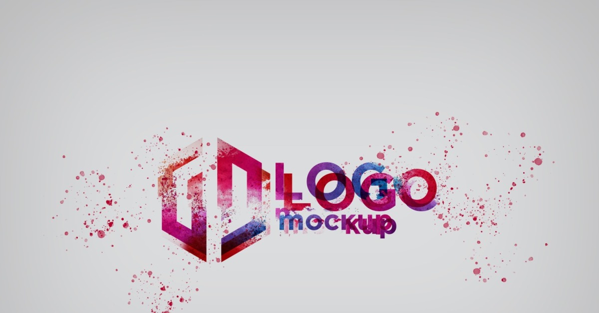 Colors Logo Mockup Template #401532 - TemplateMonster