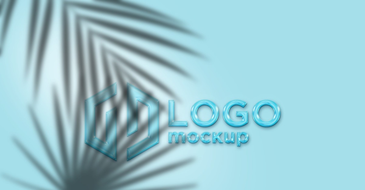 Crystal Shiny Logo Mockup Template #401519 - TemplateMonster