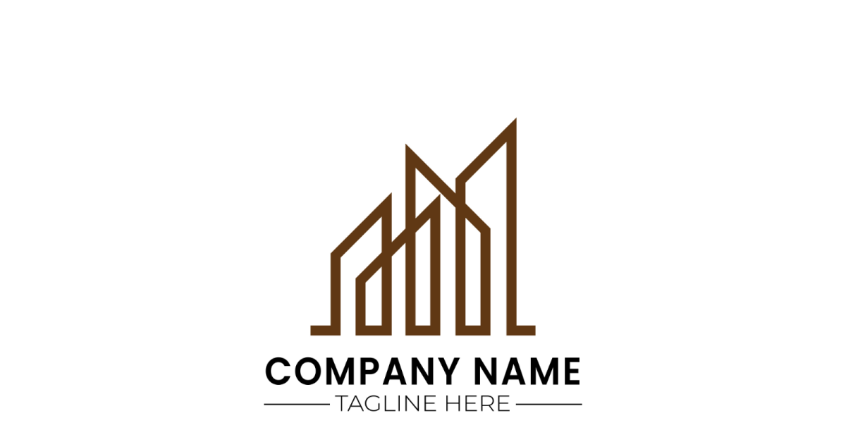 Ev İnşaat Şirketi Logo Tasarım Şablonu - TemplateMonster