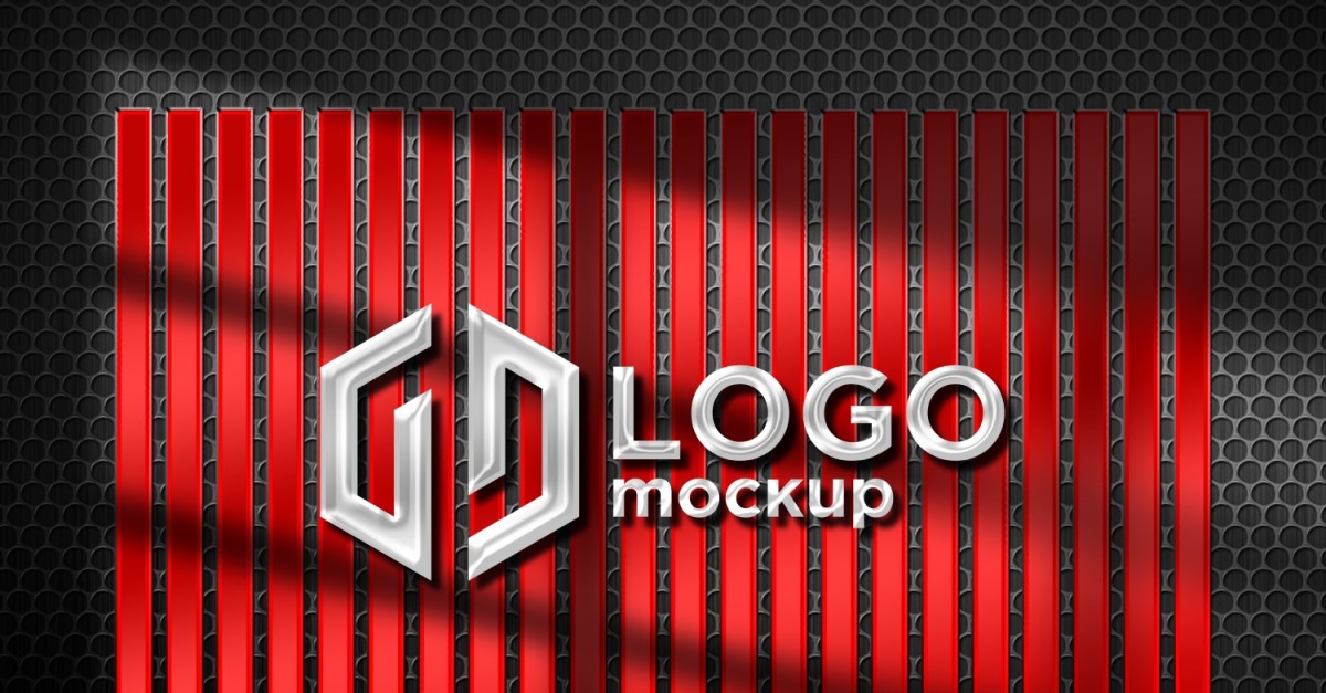 Steel Logo Mockup Template 01 #401509 - TemplateMonster