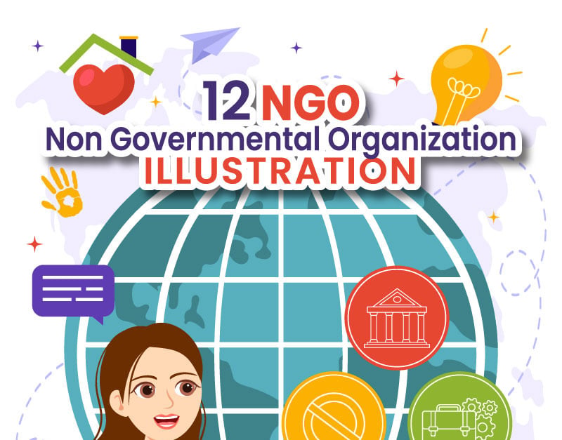 12 Ilustración de ONG u organización no gubernamental