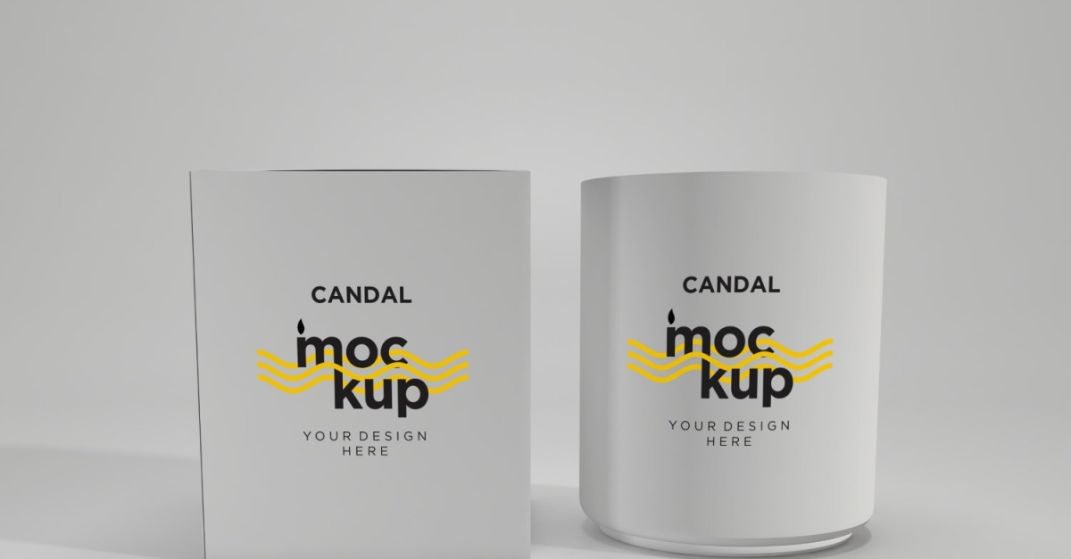 Candle Label Packaging Mockup 25 #401841 - TemplateMonster