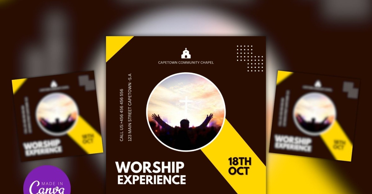 Church Worship Experience Canva Design Template