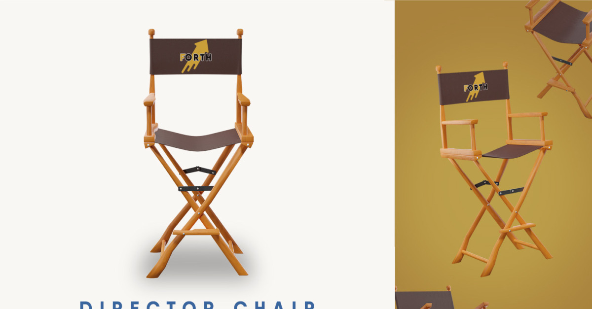 Director Chair Mockup I Easy Editable - TemplateMonster