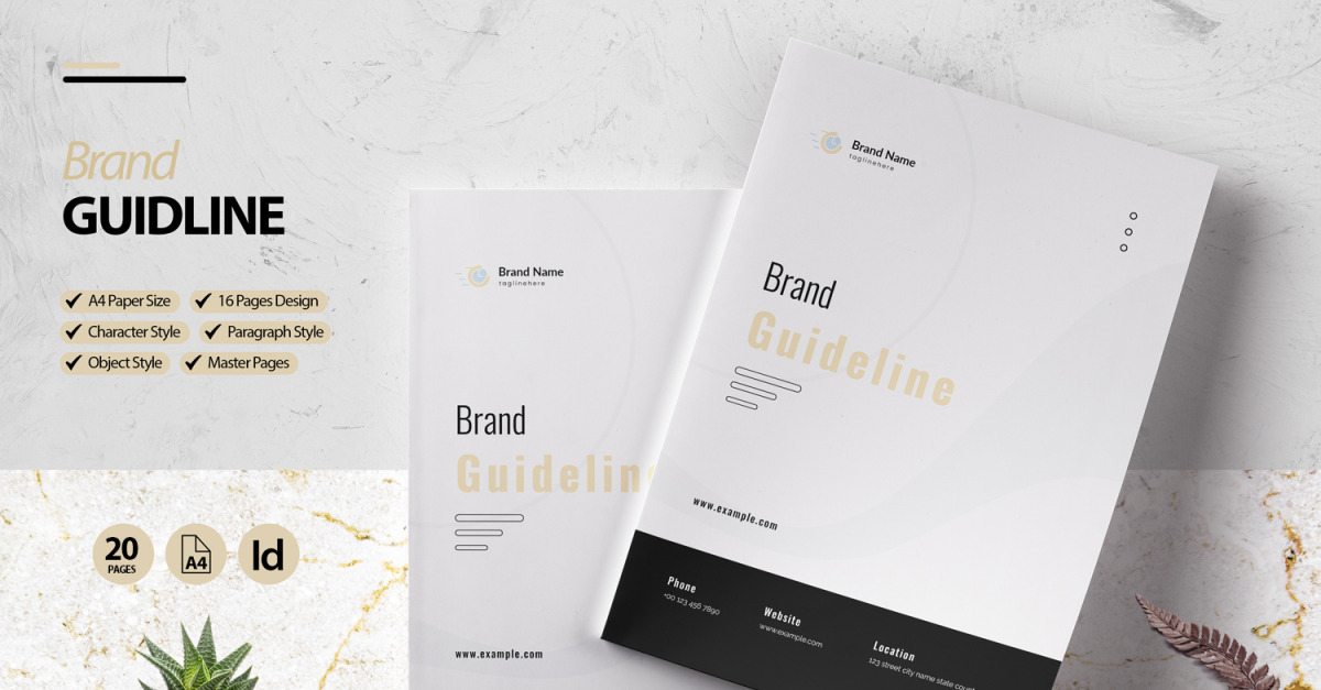 Brand Guideline - 20 Pages Design Template - TemplateMonster