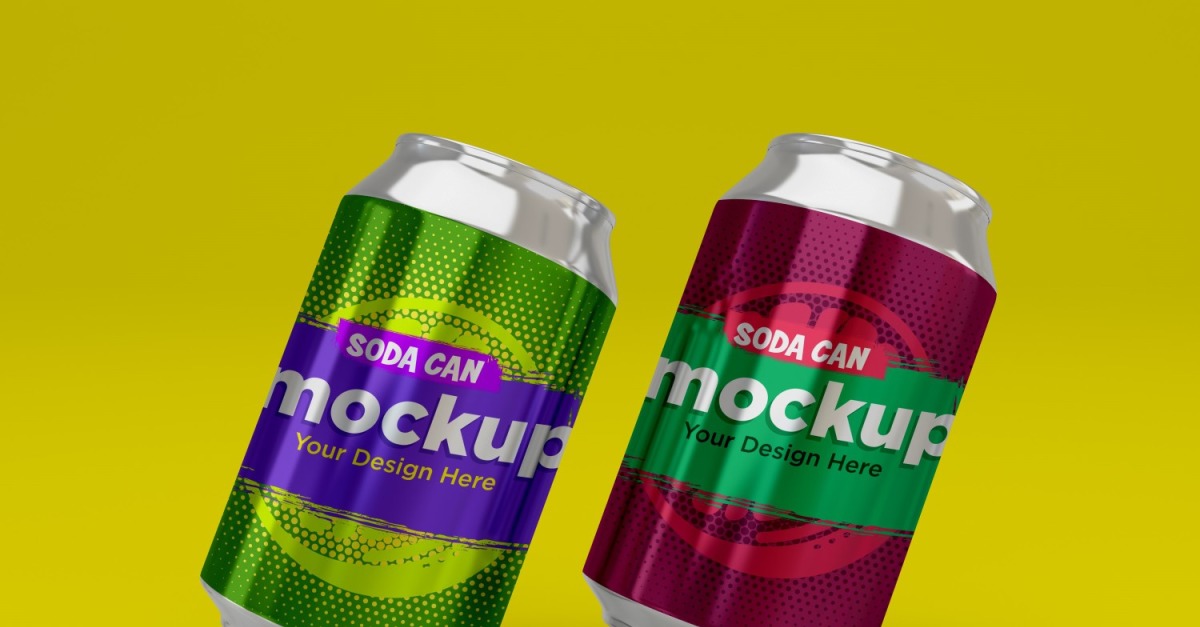 Metal Can Packaging Mockup 01 #402208 - TemplateMonster