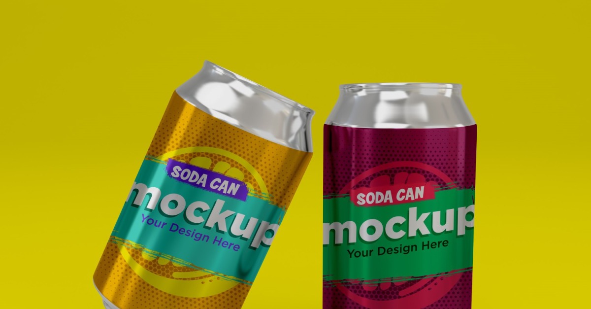 Round Tall Tin Can Packaging Mockup 01 - TemplateMonster