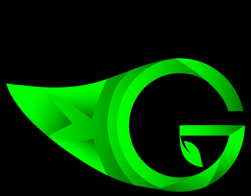 G harfi yaprak logo şablonu #402360 - TemplateMonster