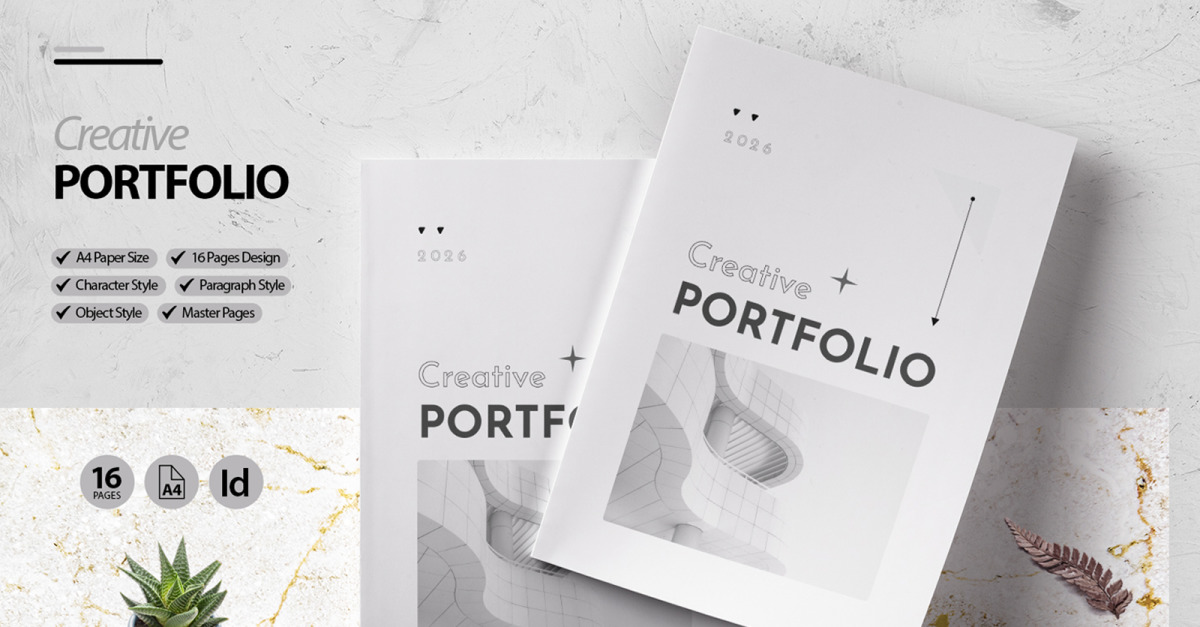 Modello di progettazione di portfolio creativo