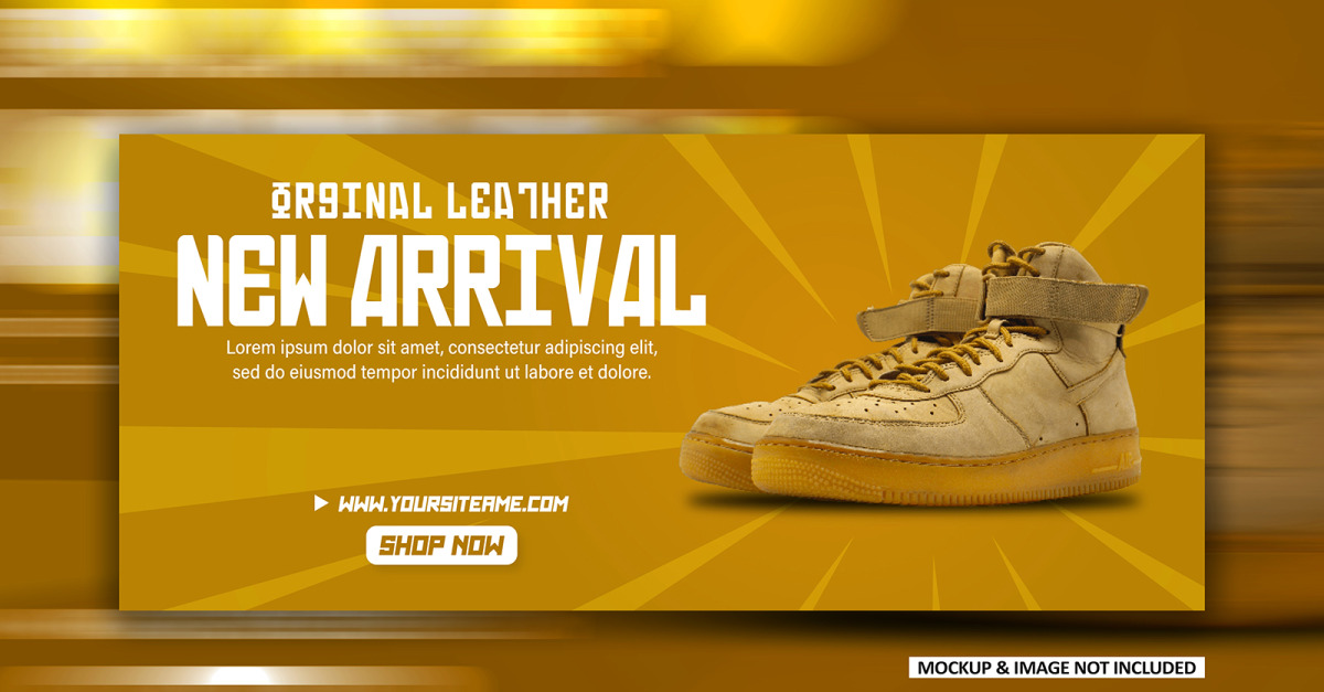 Orginal Leather Social media brand promotional ads banner EPS design ...