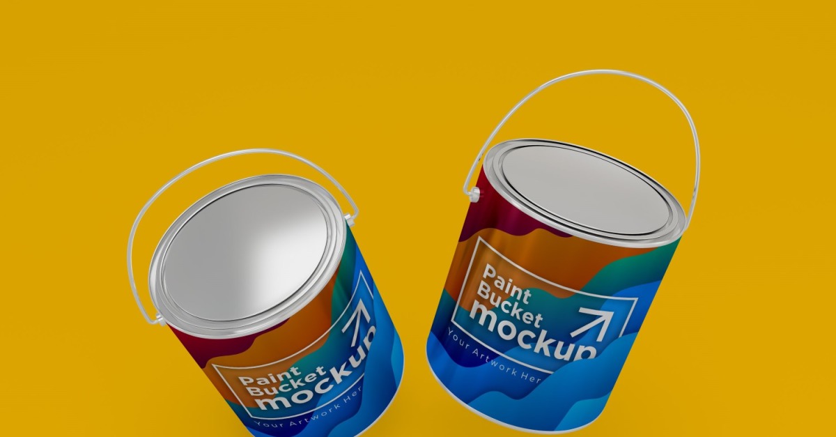 Steel Paint Bucket Container packaging mockup 51