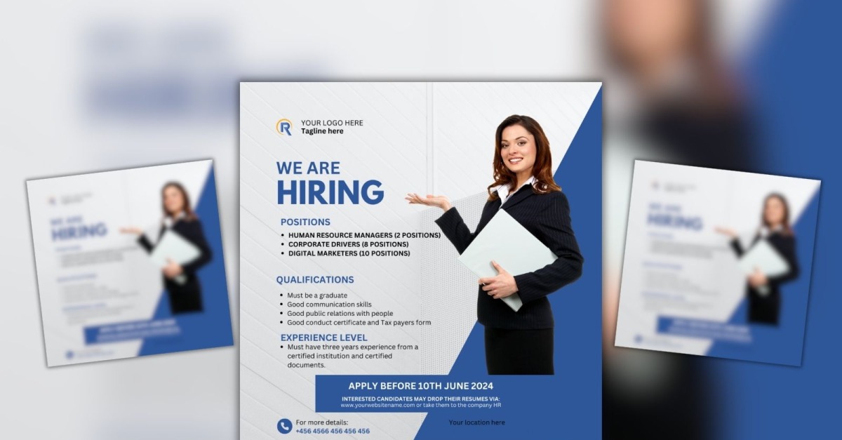 Vacant Position Canva Hiring Design Template