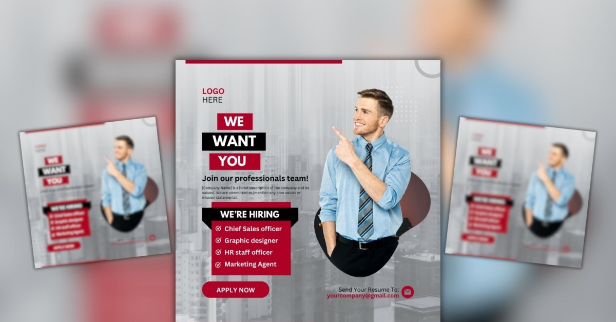 Personal Acquisition Canva Hiring Design Template