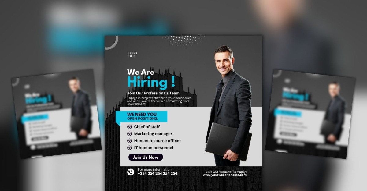 Talent Selection Canva Hiring Design Template