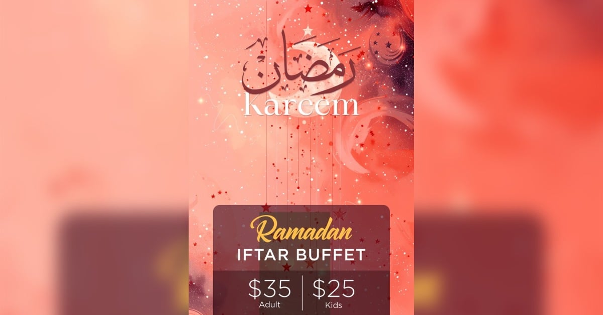 Ramadan Iftar Buffet Poster Design Template 116