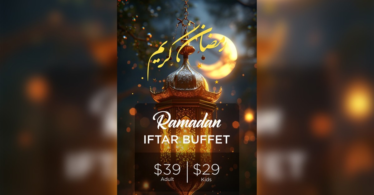 Ramadan Iftar Buffet Poster Design Template 86