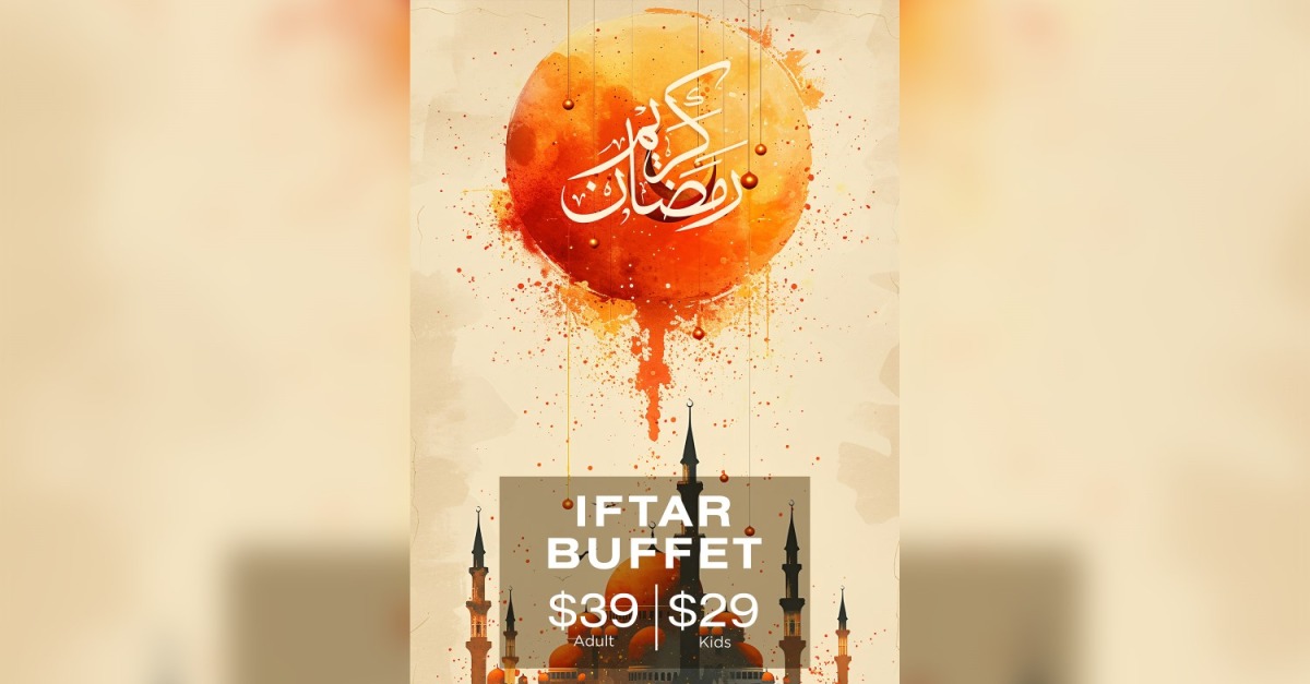 Ramadan Iftar Buffet Poster Design Template 88
