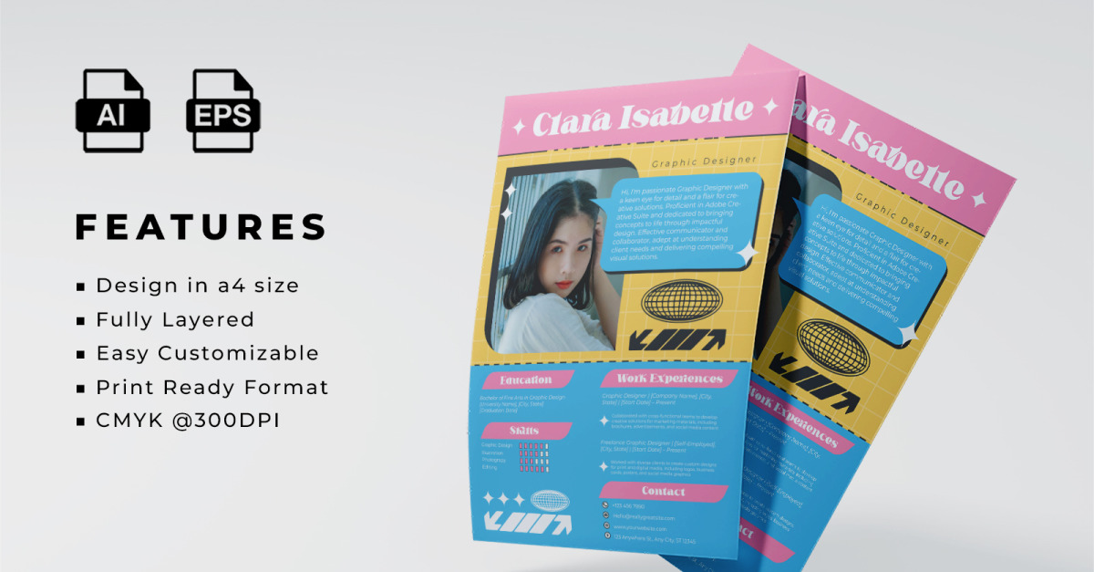 Özgeçmiş ve CV Şablon Tasarımı 06 #403333 - TemplateMonster