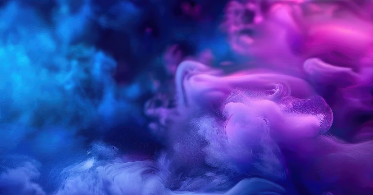 Clean Dark blue and pink color gradient smoke wallpaper background design