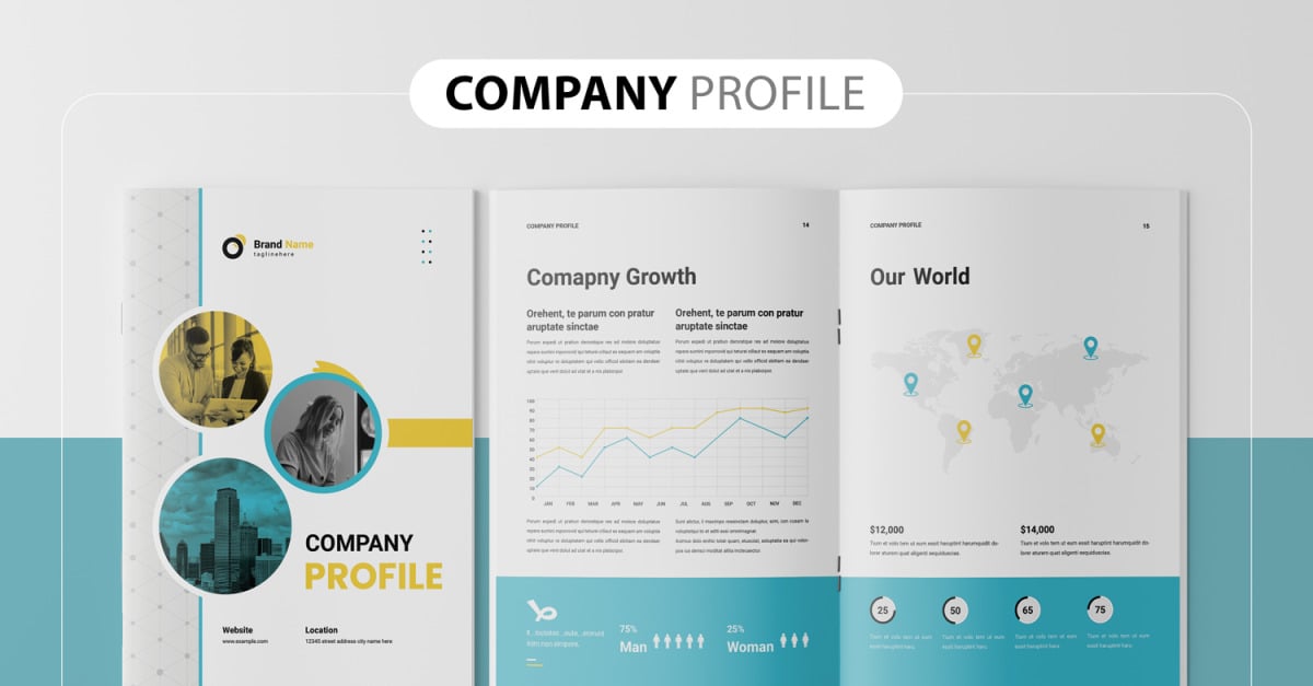 Company Profile Template - Enhances the Professional Image of a Company