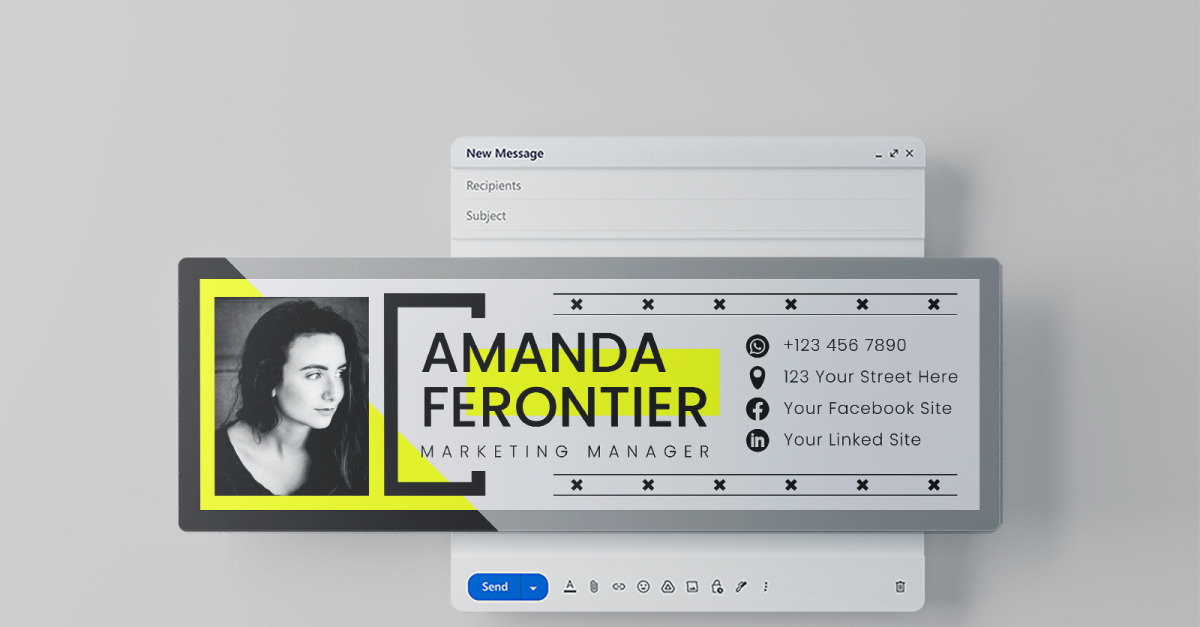 Modello di progettazione della firma e-mail 19