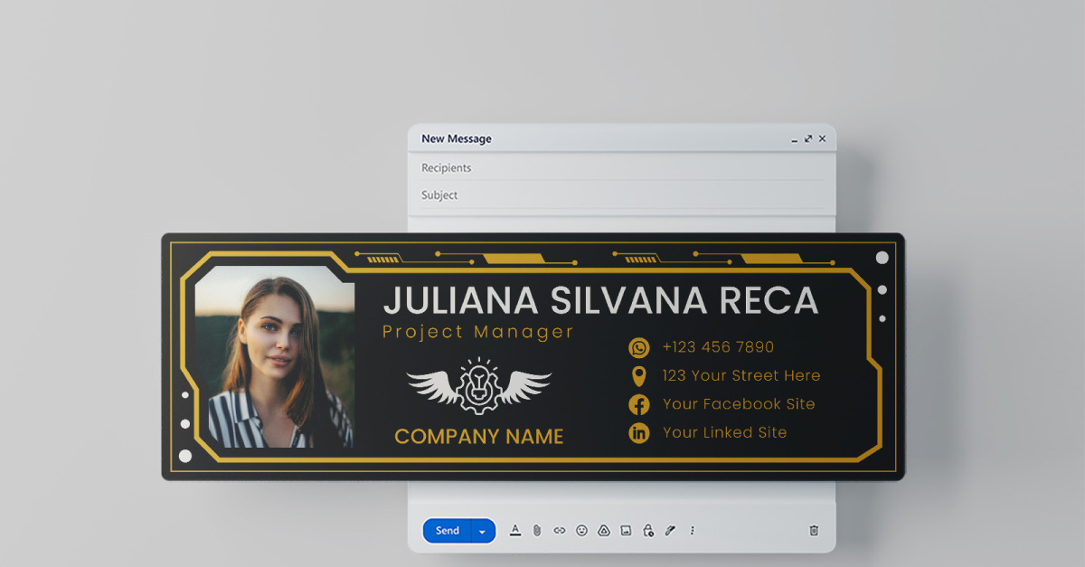 Modello di progettazione della firma e-mail 20