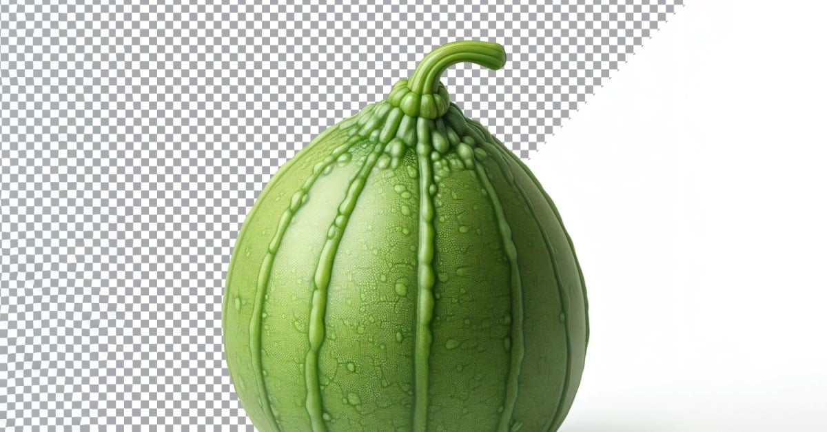 Apple Gourd Fresh Vegetable Transparent background 05