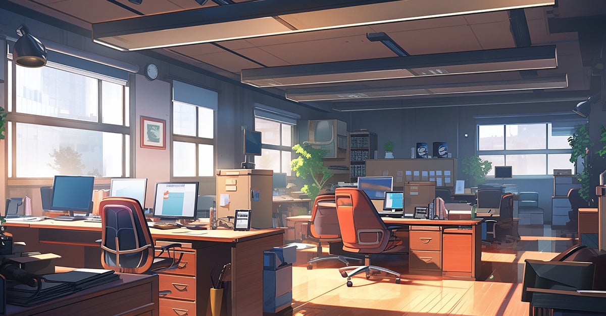Blank office_blank desk_office room background