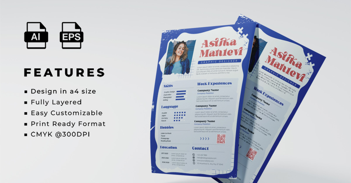 Conception de CV et de modèles de CV 017 - TemplateMonster