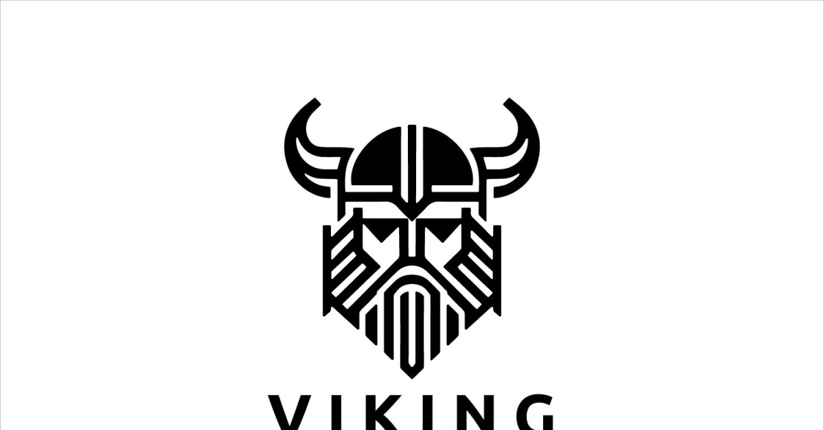 Viking logo design vector template V39 - TemplateMonster