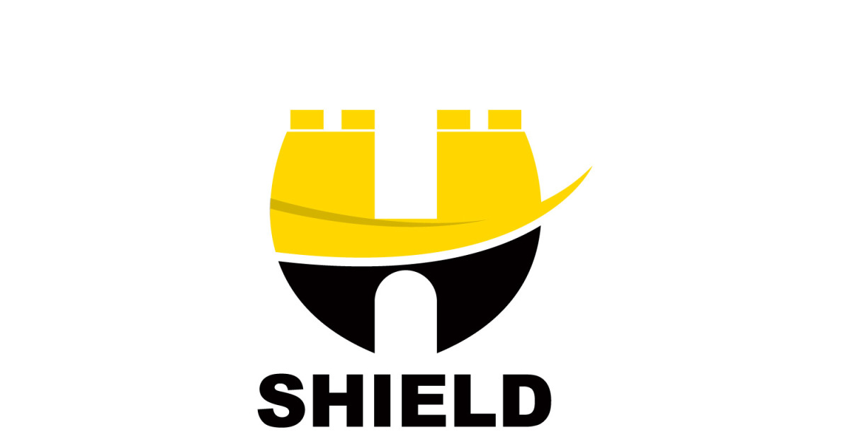 Simple Shield Logo Design Vector TemplateV12
